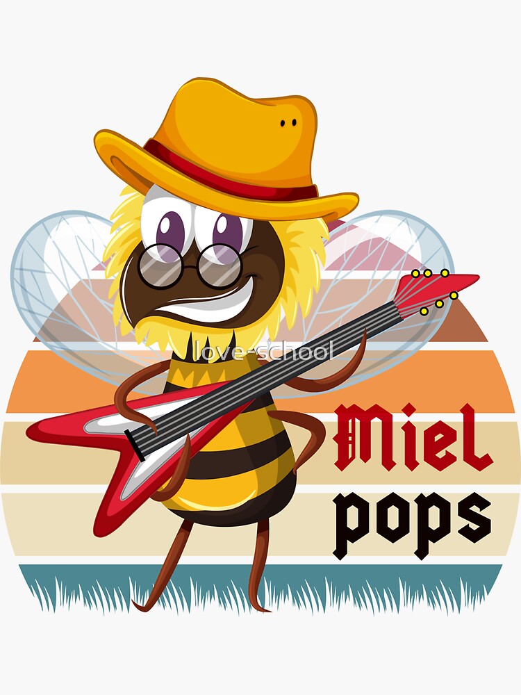 "miel pops" Sticker for Sale by love-school | Redbubble
