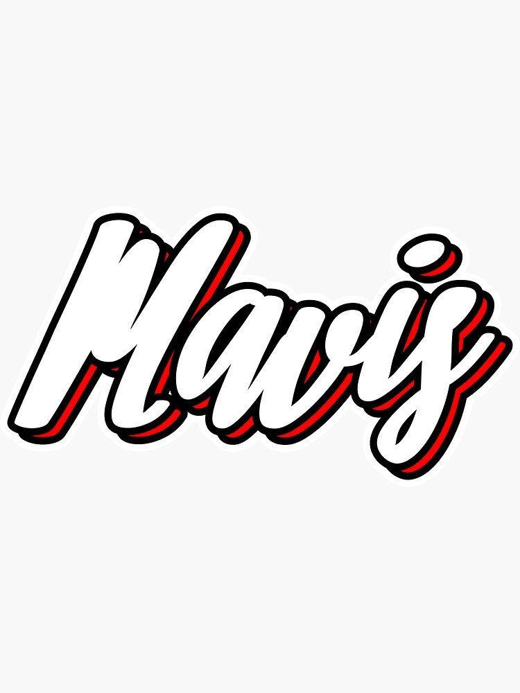 "Mavis first name - hand lettering design" Sticker for Sale by sulies ...