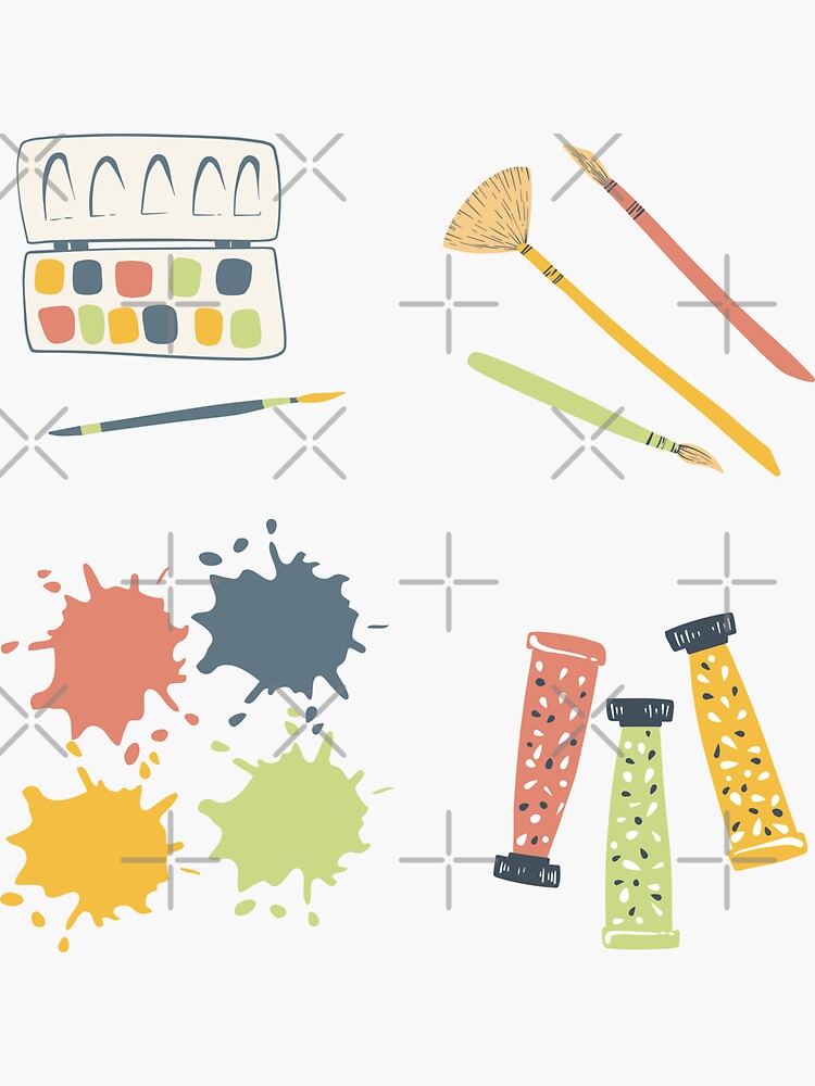 "The Artist Sticker Pack" Sticker for Sale by ChelleCreate | Redbubble