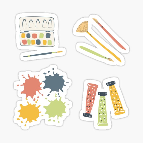 "The Artist Sticker Pack" Sticker for Sale by ChelleCreate | Redbubble