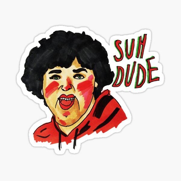 "'SUH DUDE' LINE DRAWING NICK COLLETTI" Sticker for Sale by ...
