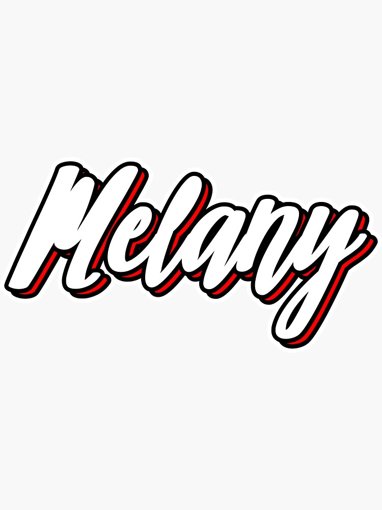"Melany first name - hand lettering design" Sticker for Sale by sulies ...