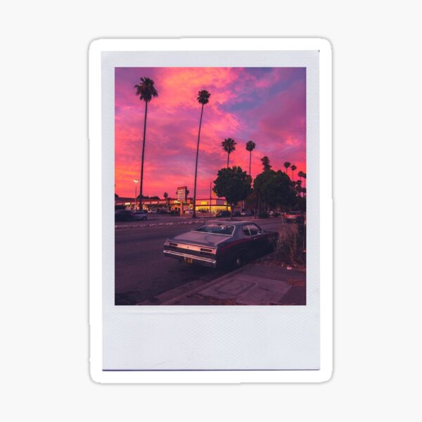 "aesthetic sunset polaroid" Sticker by sonia10 | Redbubble