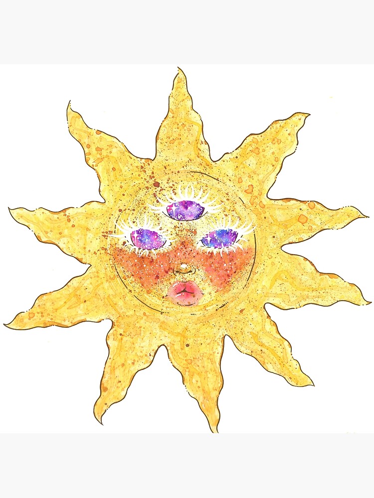 "Sun Face 2" Poster for Sale by ellieerken18 | Redbubble