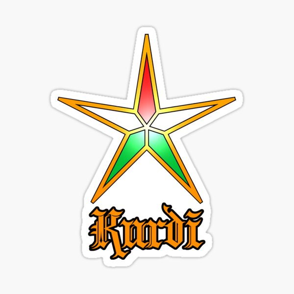 "Kurdi Star Kurdish Flag Kurdistan" Sticker by AdelloDeAmo | Redbubble