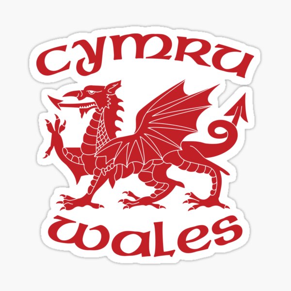 "Cymru - Wales" Sticker for Sale by Glaslyn | Redbubble