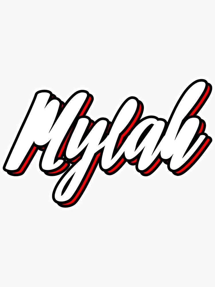 "Mylah first name - hand lettering design" Sticker for Sale by sulies ...