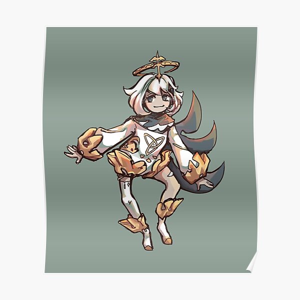 "Paimon from Genshin Impact" Poster by ElinaSanglert | Redbubble