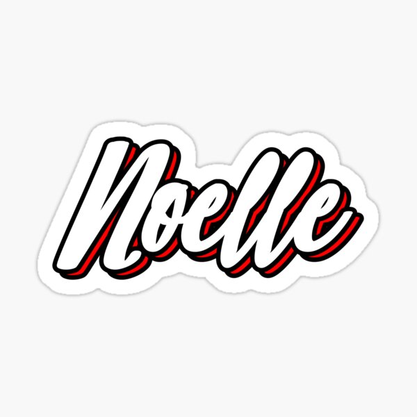 "Noelle first name - hand lettering design" Sticker for Sale by sulies ...