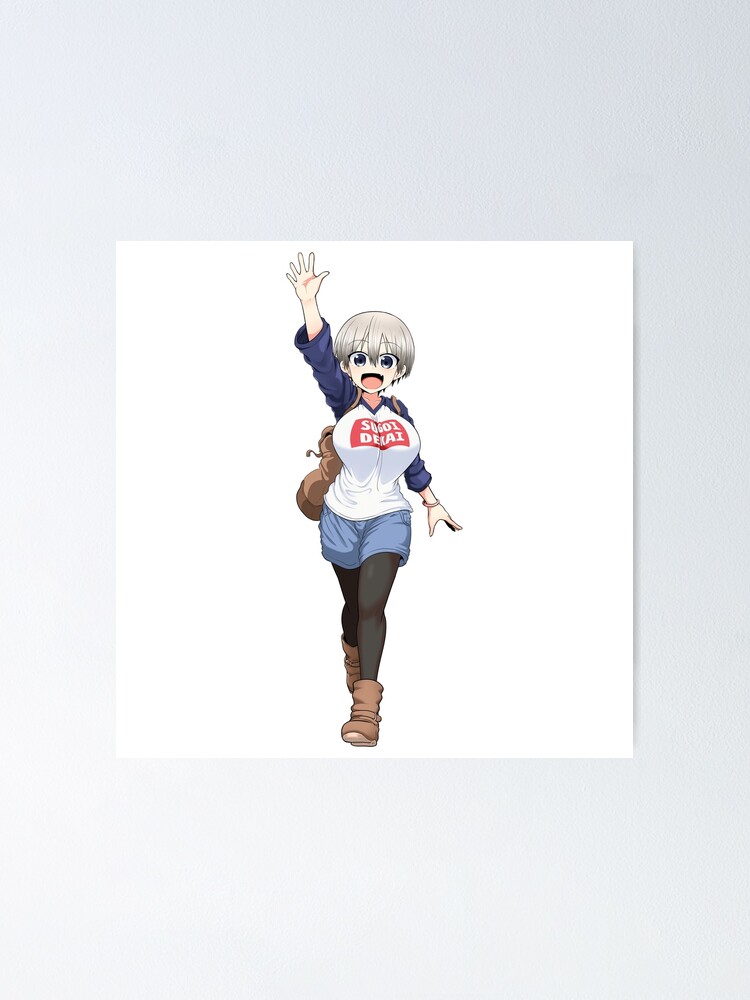 "Uzaki Chan Waving Hand" Poster by Amitrix | Redbubble