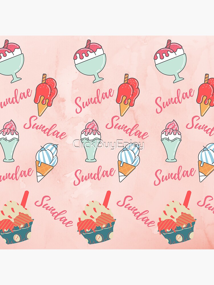 "Sundae" Sticker by ClickBuyEnjoy | Redbubble