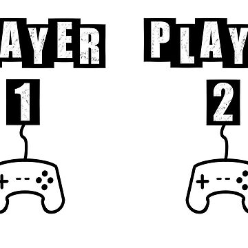 "Sticker Pack - Player 1 Player 2" Sticker for Sale by BusyMonkeys ...