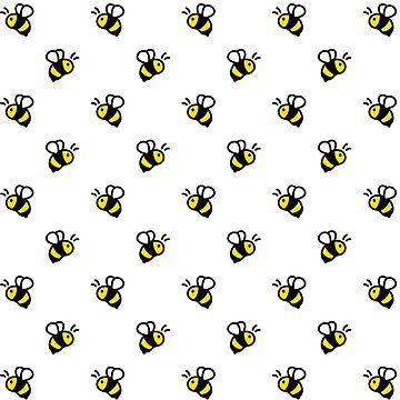"Simple Bee Pattern" Sticker for Sale by edwardecho | Redbubble