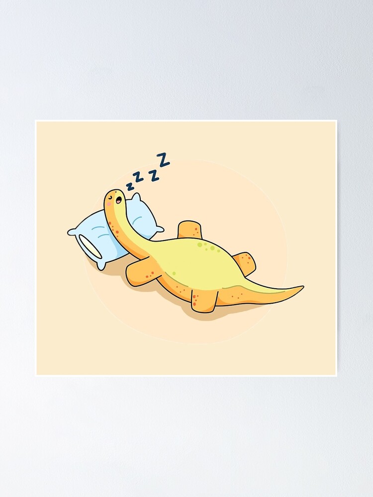 "Dino-Snore Dinosaur" Poster by 14Smith15 | Redbubble