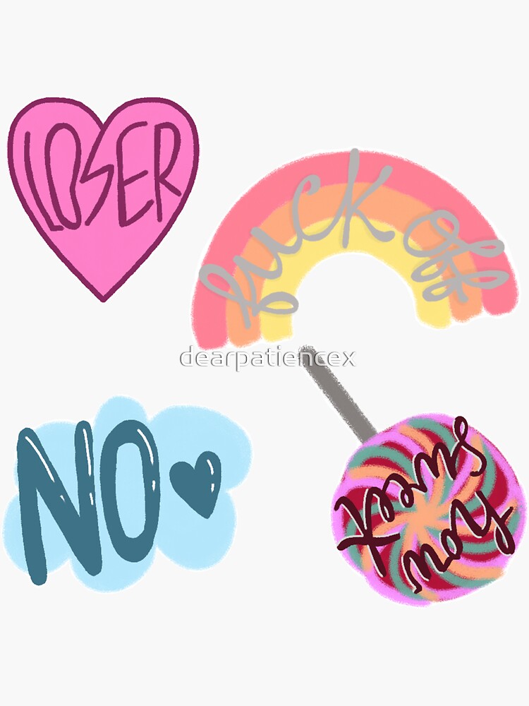 "cute passive aggressive stickers pack" Sticker for Sale by ...