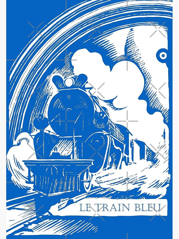 "Le Train Bleu - Blue Train Vintage Travel and Literature Poster ...