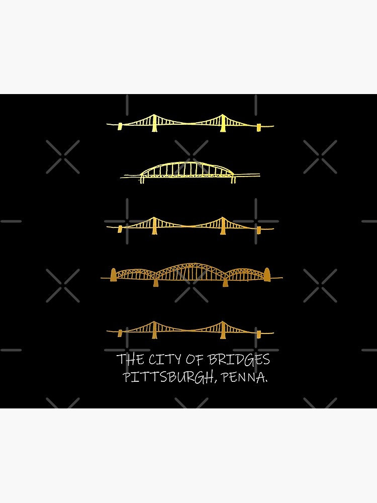 "Pittsburgh bridge vector" Poster for Sale by gura1987 | Redbubble