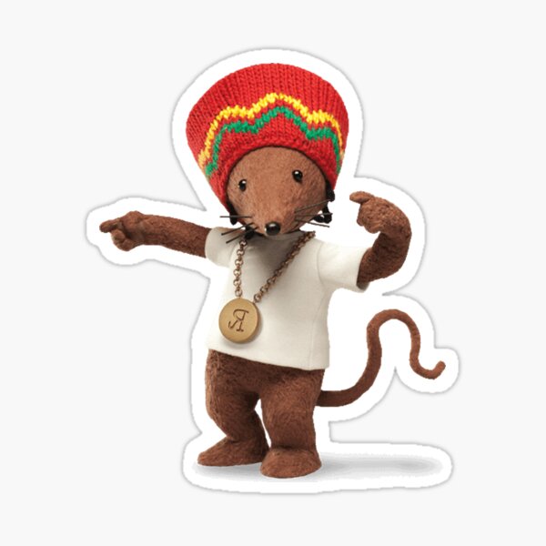 "RastaMouse " Sticker for Sale by BacklashWorks | Redbubble