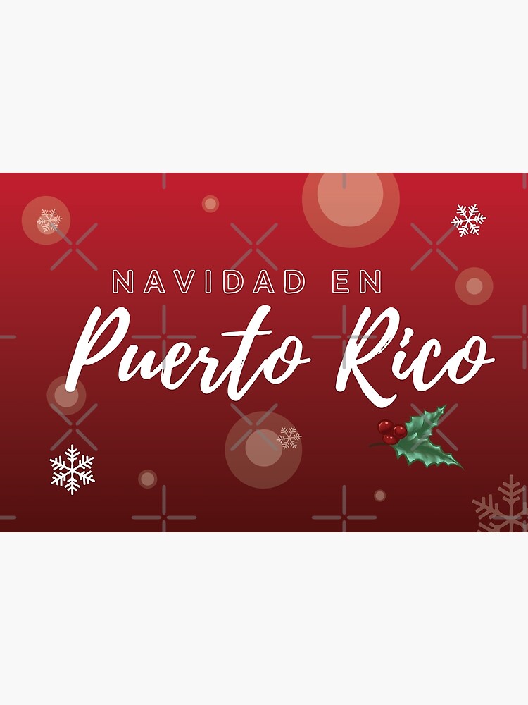 "Navidad En Puerto Rico" Poster by LilyTreeArt | Redbubble