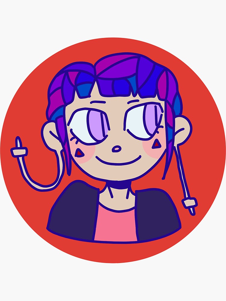 "Stained Glass Jirou Kyoka" Sticker by Lamenardo | Redbubble