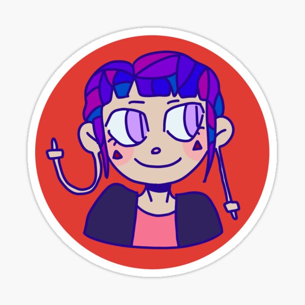 "Stained Glass Jirou Kyoka" Sticker by Lamenardo | Redbubble