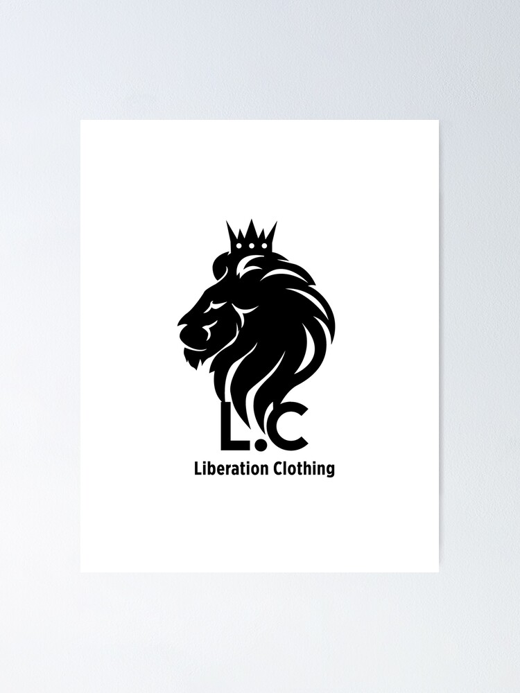 "Liberation Clothing Black Logo" Poster for Sale by LiberationC | Redbubble
