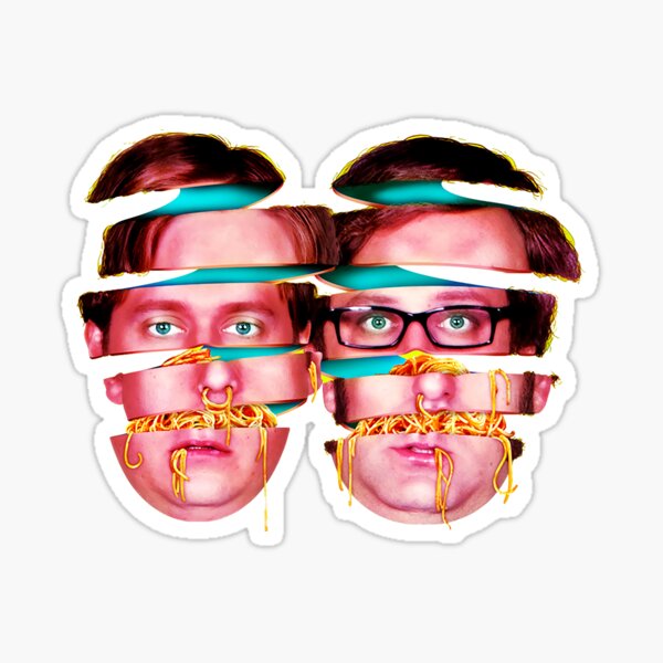 "Tim And Eric Are Spaghetti Heads" Sticker for Sale by SpoiledFox ...