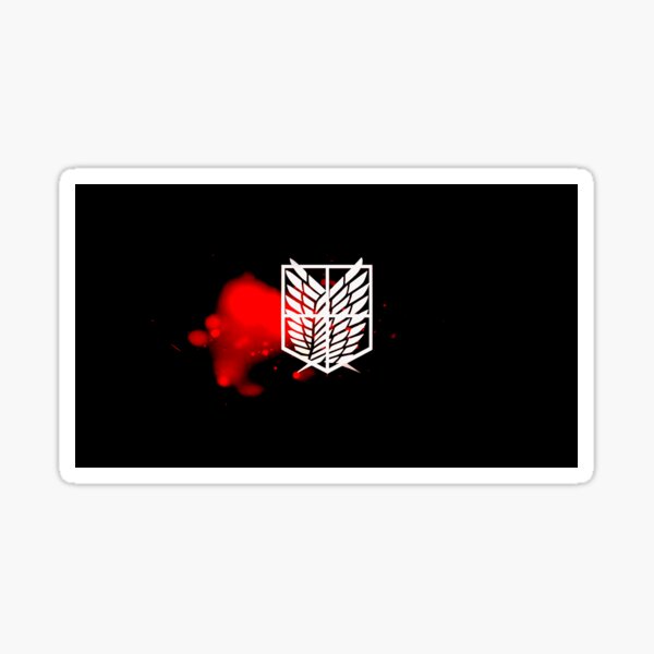 "Shingeki no Kyojin, SNK" Sticker for Sale by brazashop | Redbubble