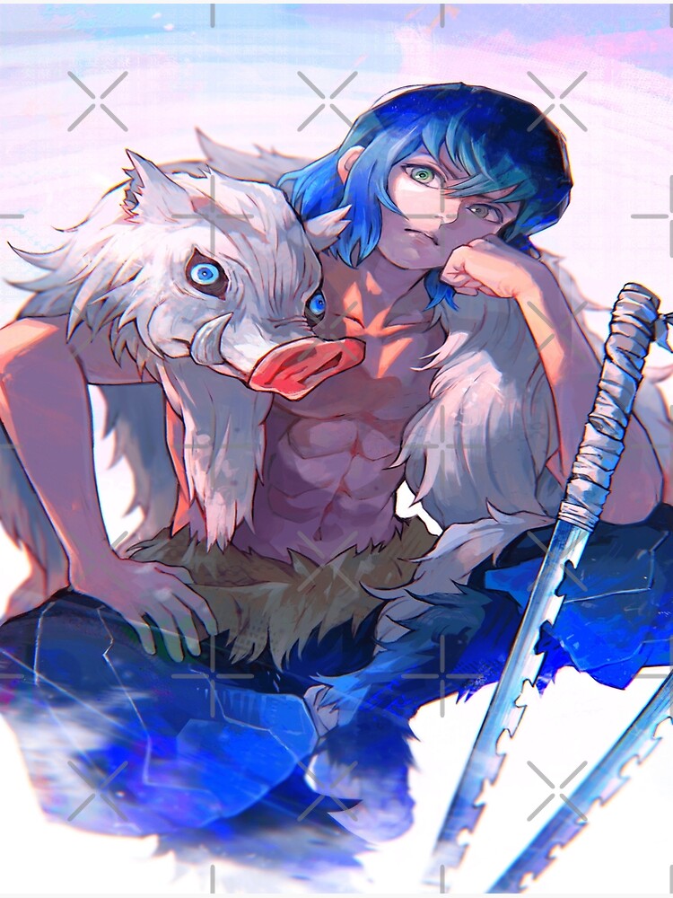 Poster « Inosuke Sama flexing - Démon Slayer KNY », par DrWolfstark ...