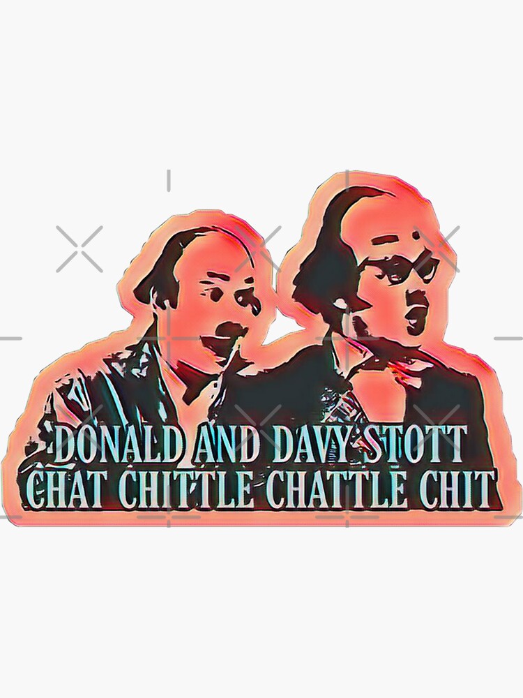 "Donald and Davy Stott 3" Sticker by RGPdesigns | Redbubble