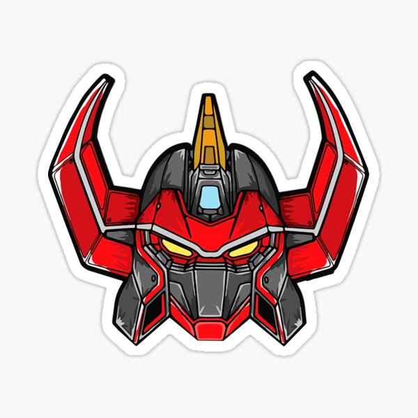 "Megazord White" Sticker for Sale by Ravensclaw3 | Redbubble