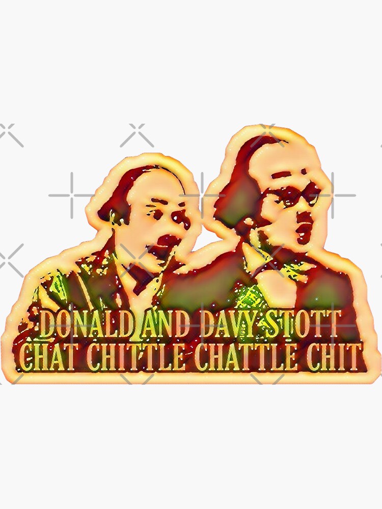 "Donald and Davy Stott 4" Sticker by RGPdesigns | Redbubble