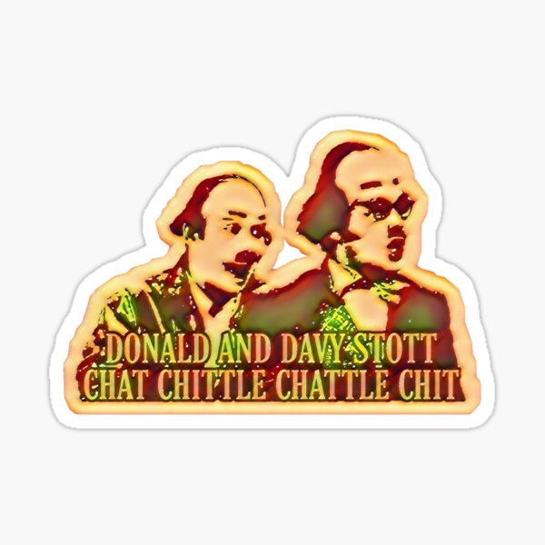 "Donald and Davy Stott 4" Sticker by RGPdesigns | Redbubble