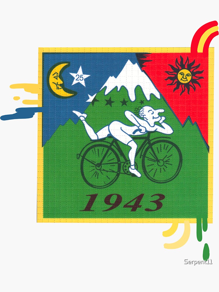 "Lsd Hoffman 1943" Sticker for Sale by Serpent11 | Redbubble