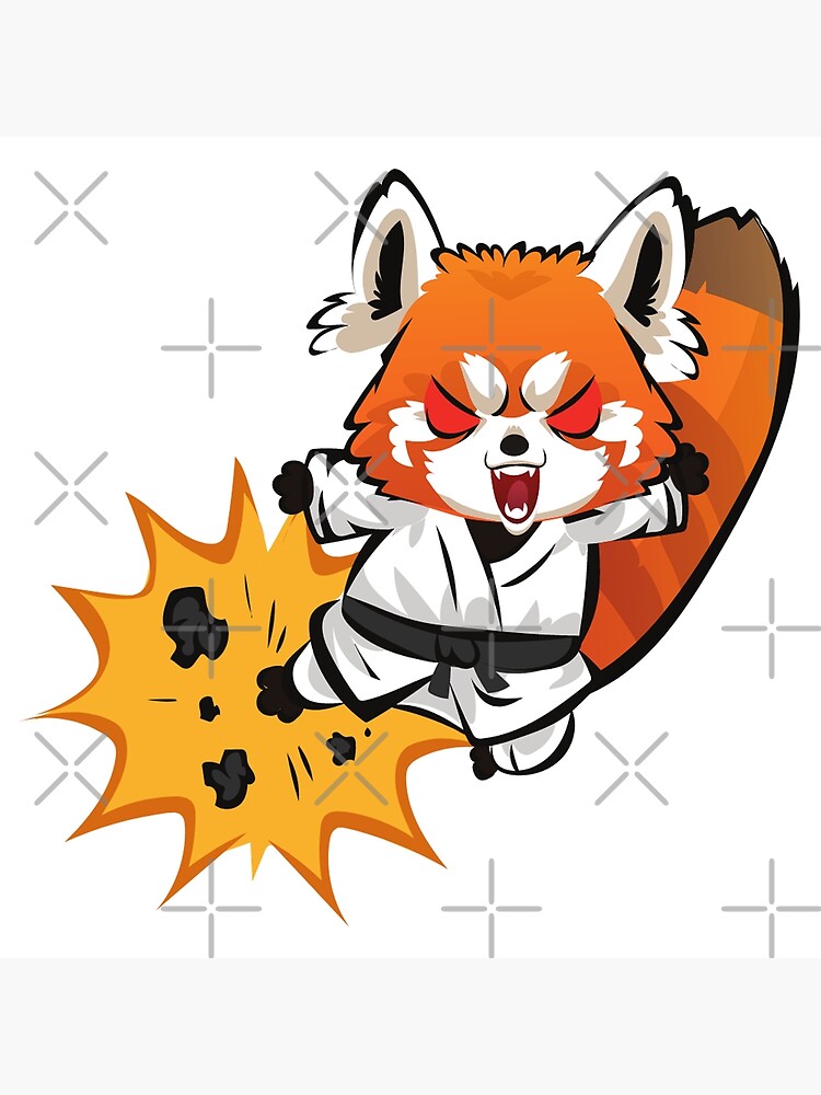 "Kung Fu Red Panda Ninja Karate Furious Martial Art Fighting" Art Print ...