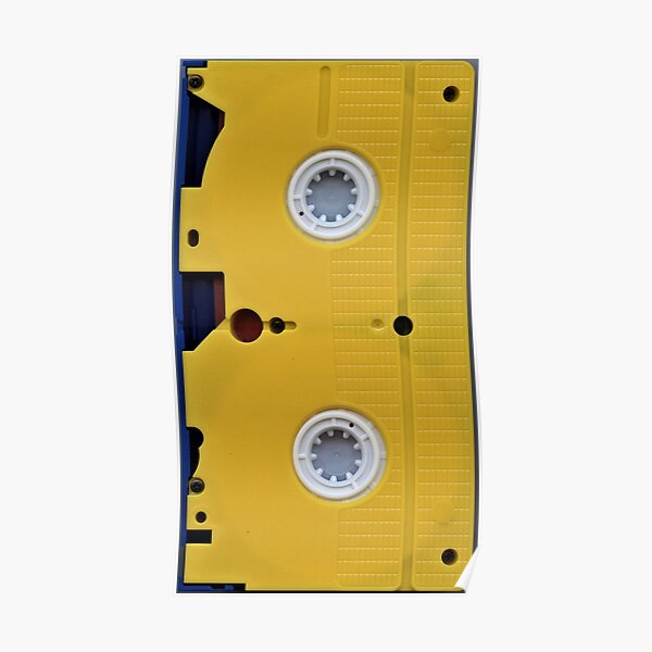 "Yellow VHS" Poster for Sale by sebnait | Redbubble