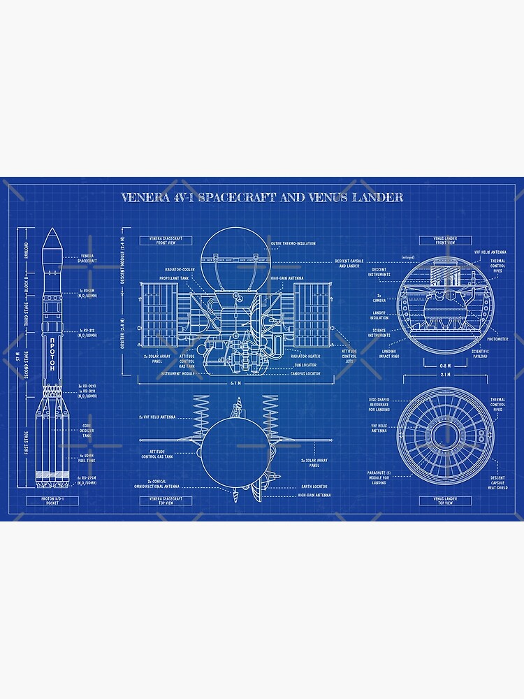 "Venus Exploration: Venera Spacecraft and Lander (Blueprint-English ...