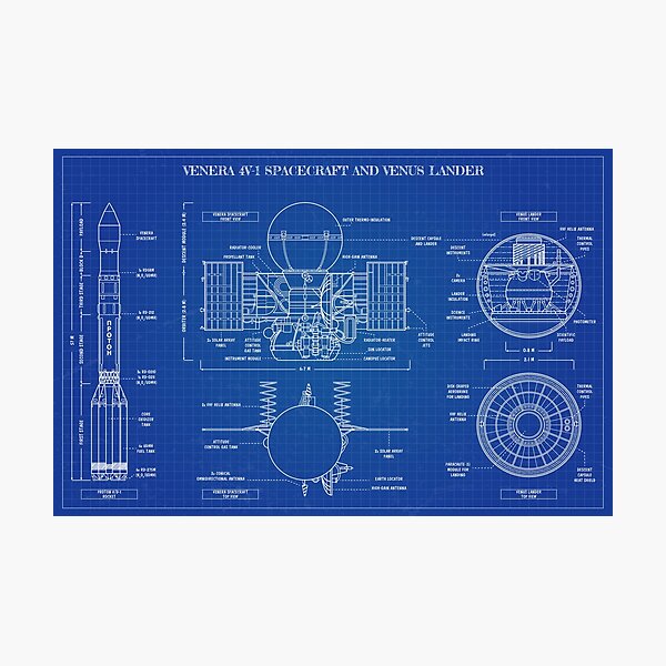 "Venus Exploration: Venera Spacecraft and Lander (Blueprint-English ...