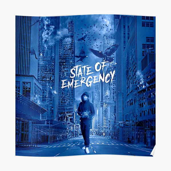 "State Of Emergency" Poster by TheDavisShop | Redbubble