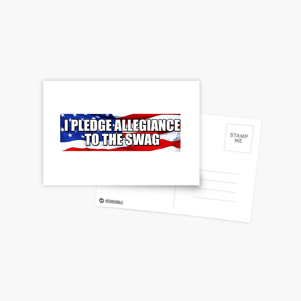 "I Pledge Allegiance To The Swag" Sticker for Sale by BodaciousPine ...