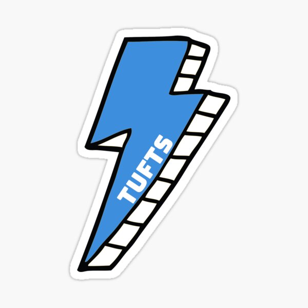 "Tufts University Lightning Bolt" Sticker for Sale by kkosmicki | Redbubble