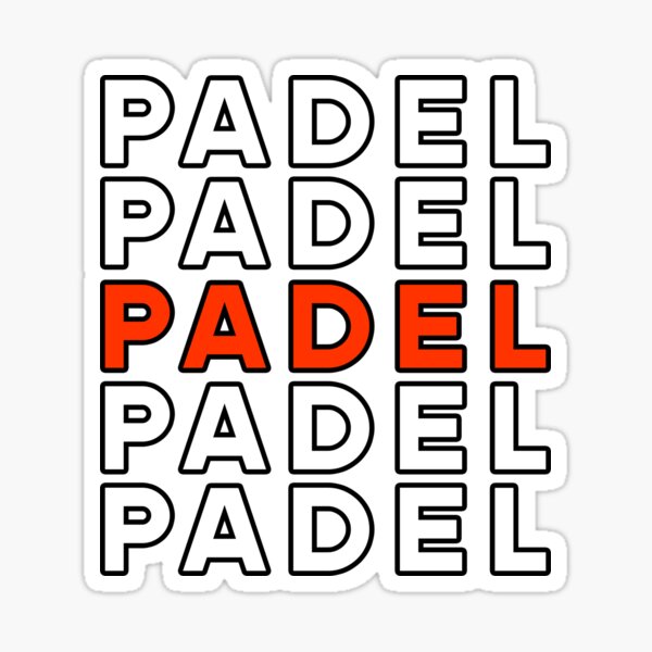 "Padel padel padel tennis " Sticker by FunSilly | Redbubble