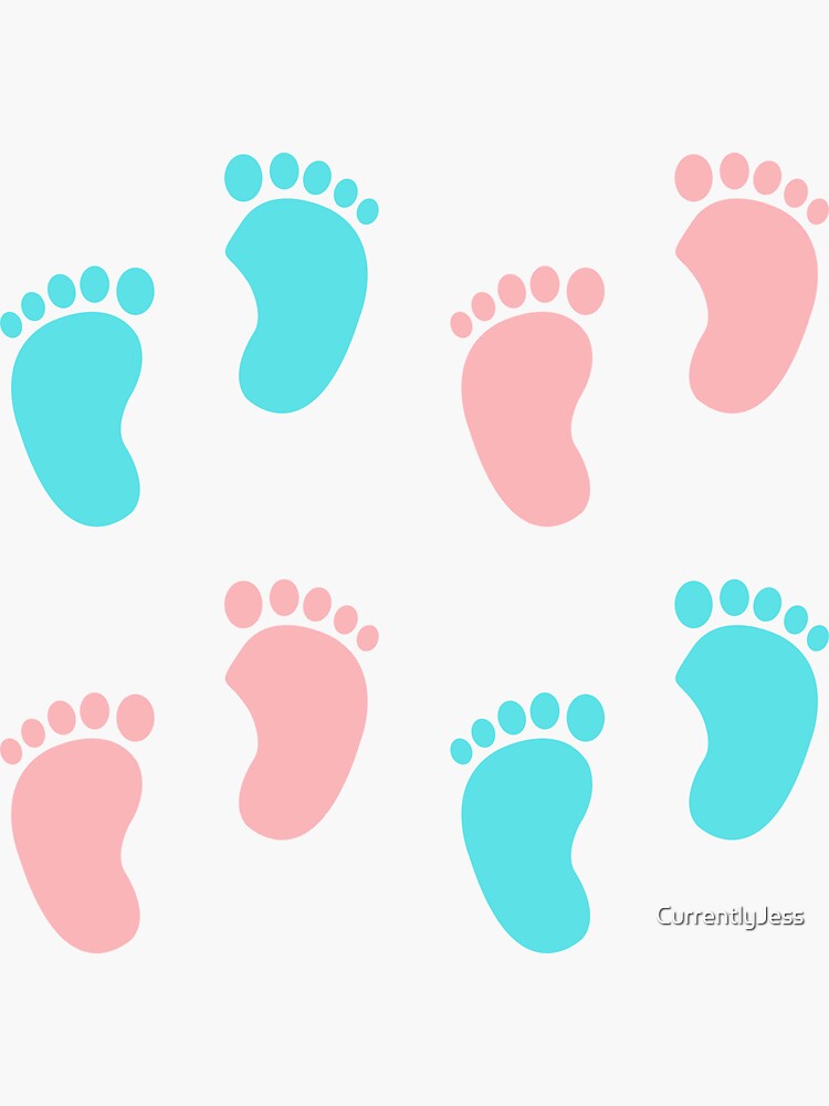 "Baby Feet" Sticker for Sale by CurrentlyJess | Redbubble