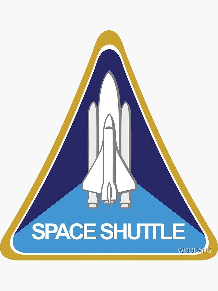 "SPACE SHUTTLE PROGRAM" Sticker by WOOFANG | Redbubble