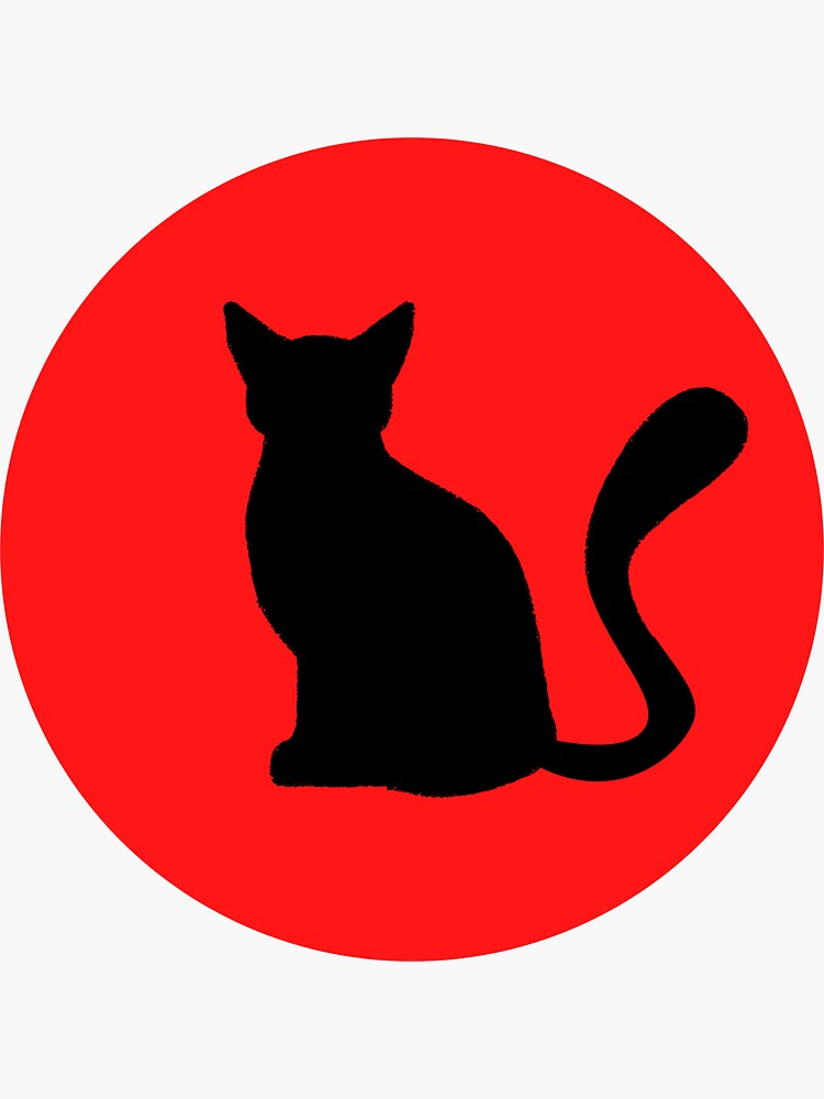 "Cat Logo" Sticker by 22percentclean | Redbubble