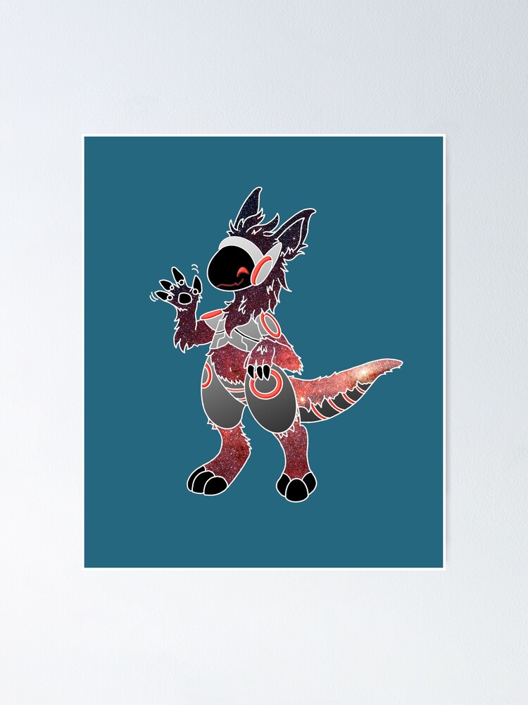 Póster «Protogen Fursuit que agita las estrellas rojas cósmicas Fursona ...