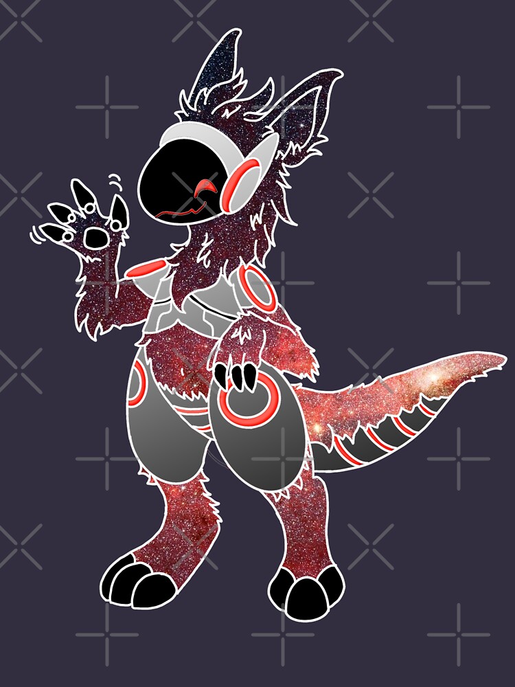 "Protogen Fursuit Waving Cosmic Red stars Fursona Furry" T-shirt for ...