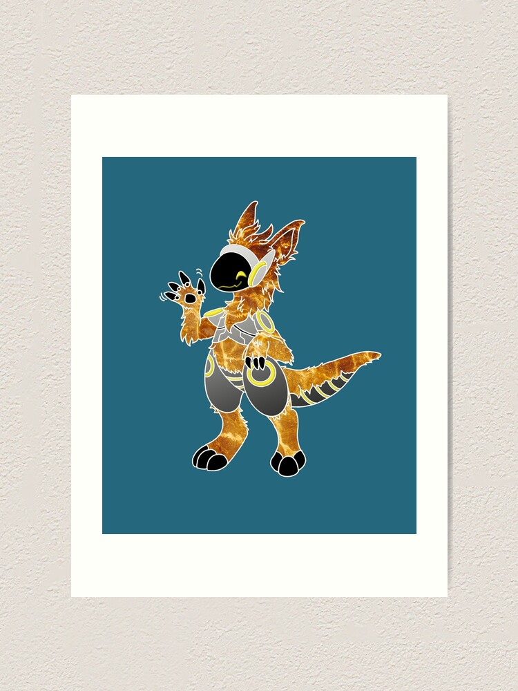"Protogen Fursuit Fursona Waving hello tie dye yellow waves Furry" Art ...
