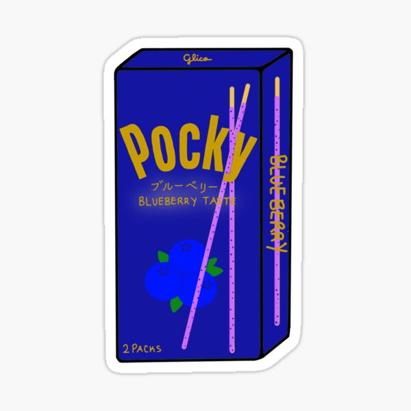 "Blueberry Pocky Box" Sticker by mshinal17 | Redbubble