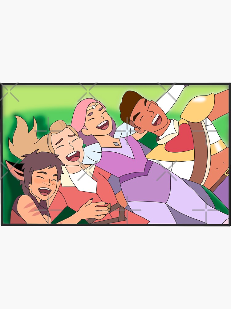 "Best Friend Squad" Sticker by littlekit-art | Redbubble